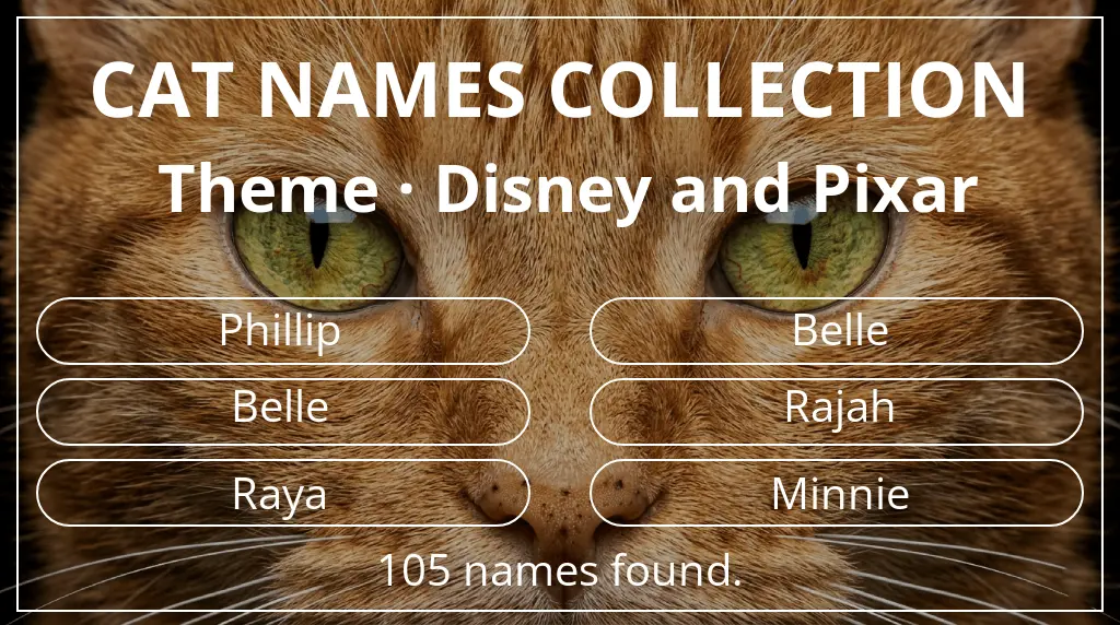 Cat Names | disney and pixar | Find the Perfect Name